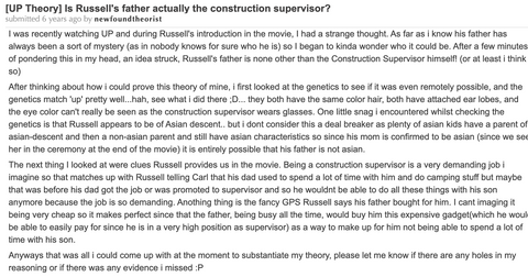What Happened to Russell’s Dad in Up? Fans Have Theories