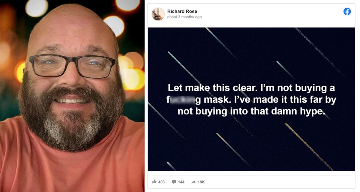 37-Year-Old Man's Facebook Posts Slamming "Hype" Over COVID-19 Go Viral ...