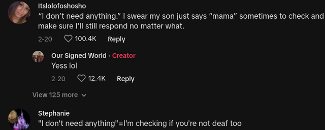 Mom Signs Toddler's Babbling to Deaf Dad