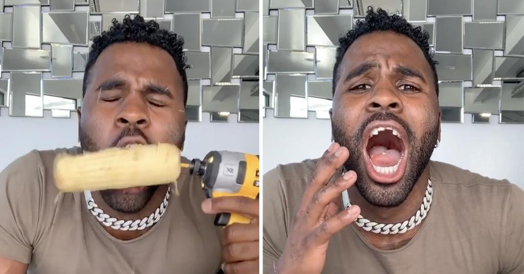 Jason Derulo Tried to Eat Corn Off a Power Drill and Chipped His Teeth