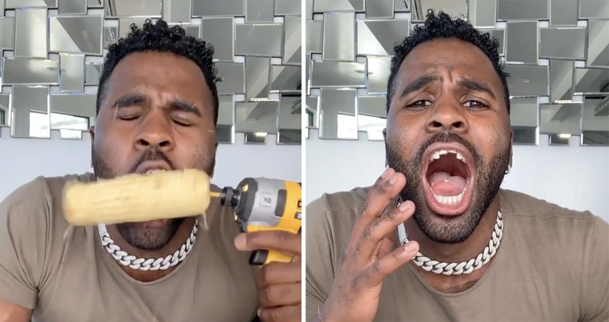 Jason Derulo Tried to Eat Corn Off a Power Drill and Chipped His Teeth