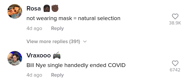 Bill Nye Is Now the "Anti-Mask Disprover Guy" on TikTok