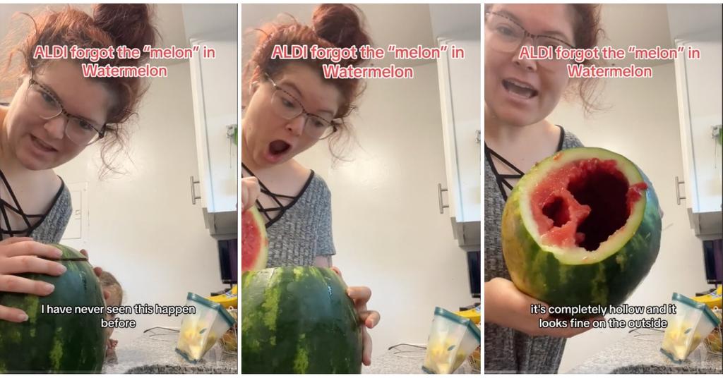 Woman Says She Bought a Hollow Watermelon From Aldi